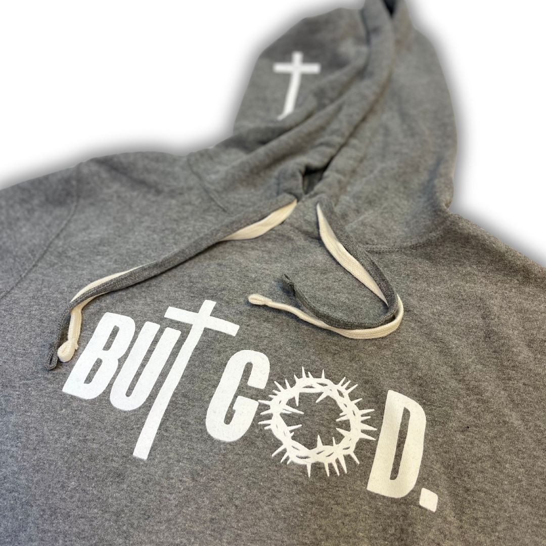 "But God." Hooded Sweater Dress – God's Blueprint